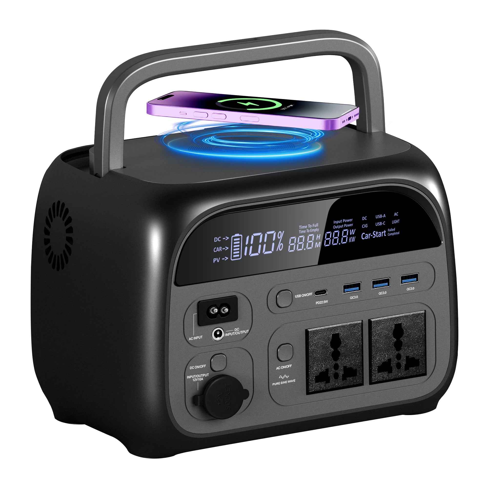 110V 500W Portable Solar Power Generator Station – ExploreOutdoorsShop